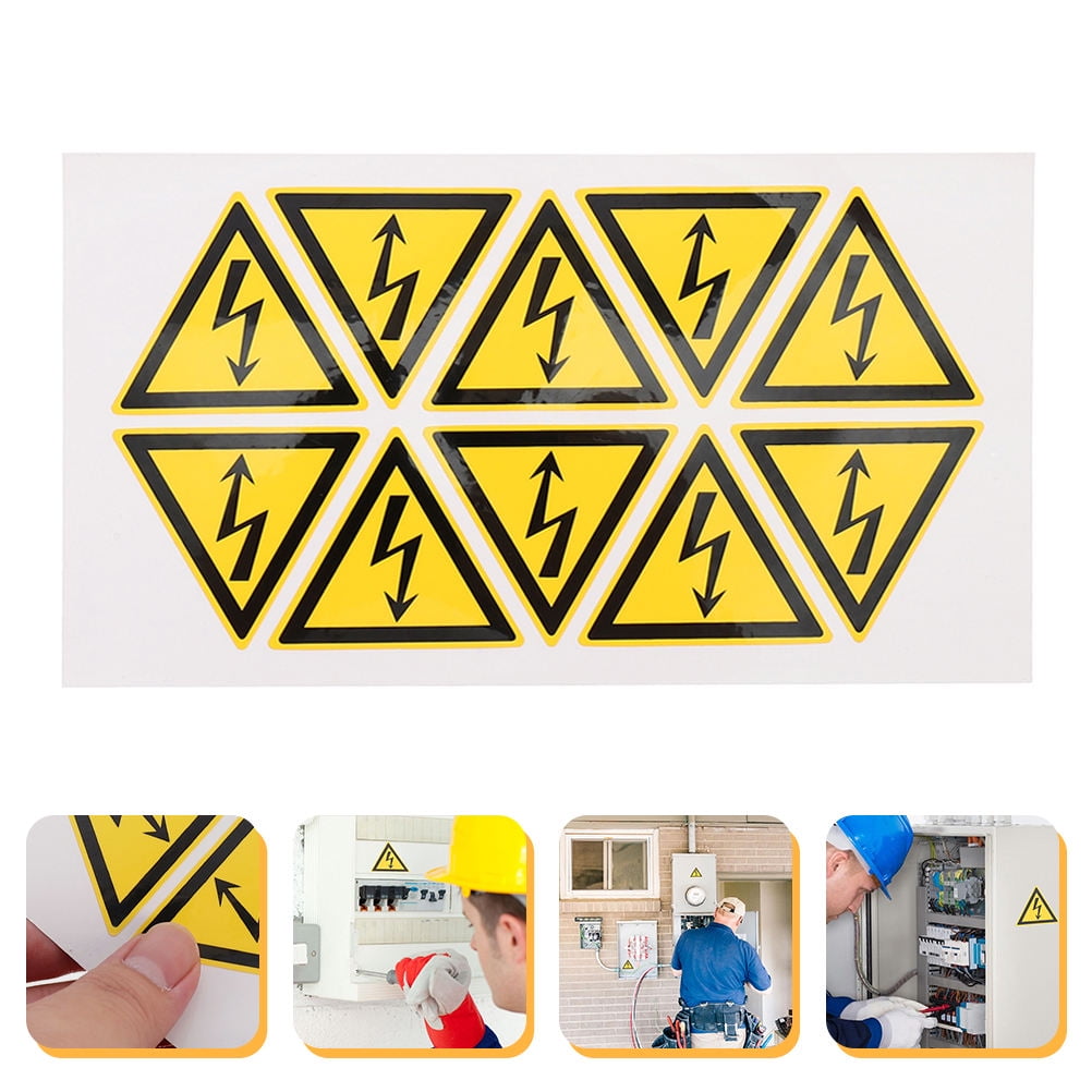 MERRYHAPY 1Set Caution Stickers Danger Warning Label For Community ...