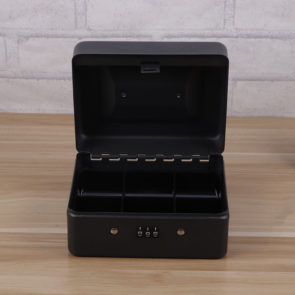 MERRYHAPY Metal Money Box with Combination Lock for Secure Cash and ...