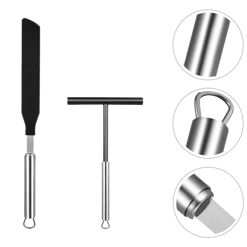 MERRYHAPY 2 Sets Practical Pancake Spreader Crepe Turner Flipper - Walmart.com