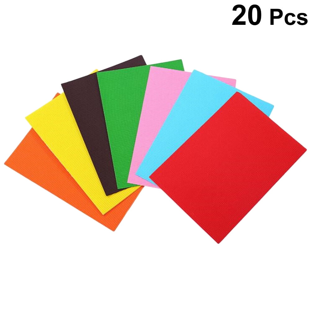 MERRYHAPY 20 Pcs Cardboard Paper Sheets Assorted Color Rectangular For ...