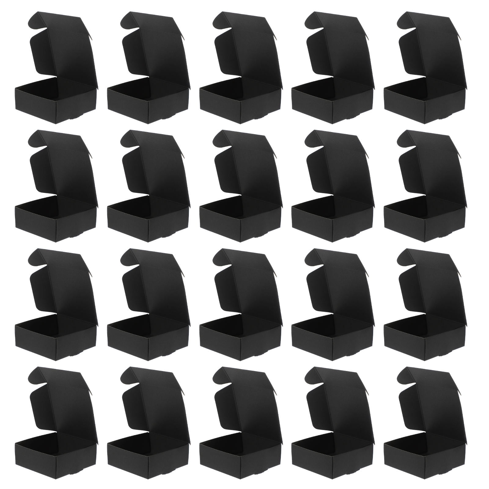 MERRYHAPY 20Pcs Black Packaging Boxes Trinket Boxes Simple Design for ...