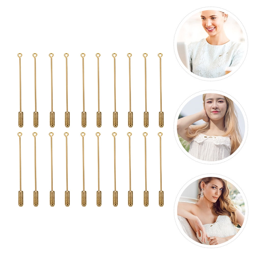 MERRYHAPY 20Pcs DIY Lapel Pin Long Needle Pin for Wedding Party Banquet ...