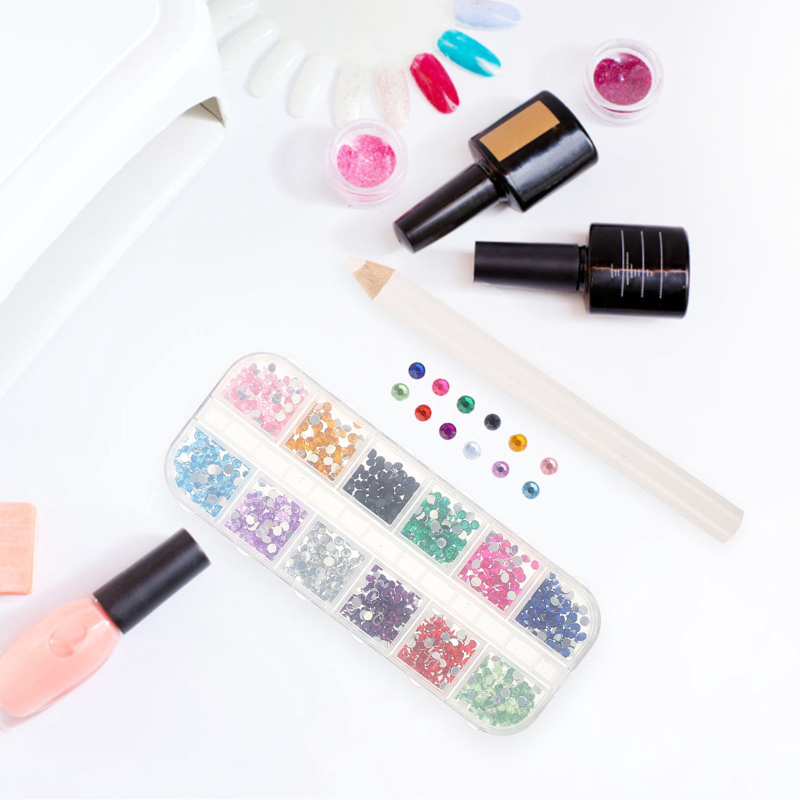 MERRYHAPY Nail Art Dotting Pen White 20Set 3.35X0.28X0.28In - Walmart.com