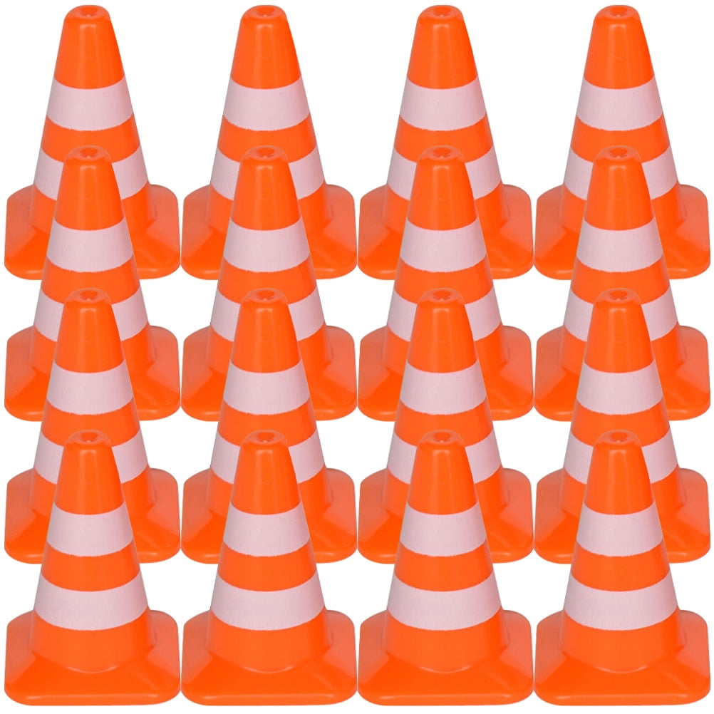 MERRYHAPY 28Pcs Kids Traffic Cones Mini Traffic Cones Plastic For ...