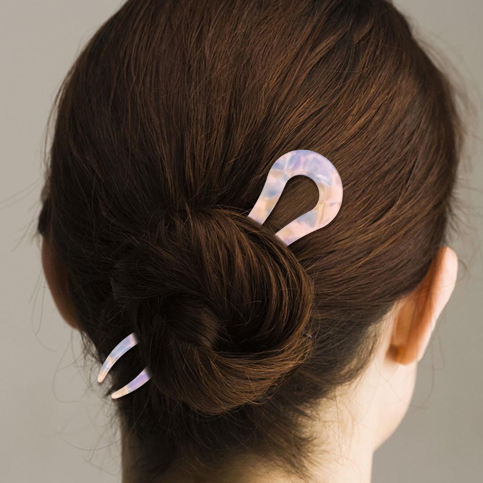 MERRYHAPY 2Pcs U Pins for Hair Styling Assorted Color Acetate Sheet ...