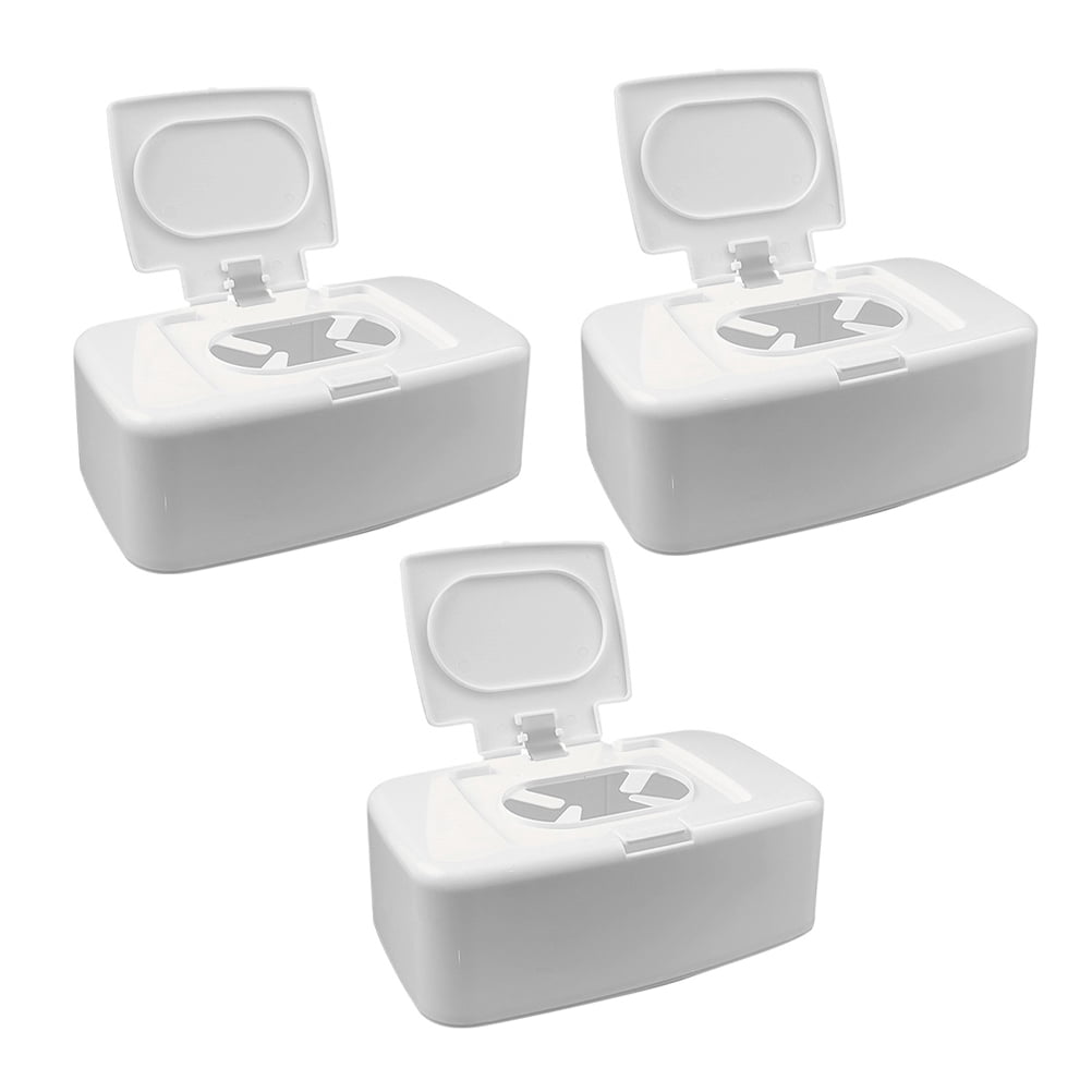 MERRYHAPY Household Wipe Holder White PP 3Pcs Versatile Storage ...