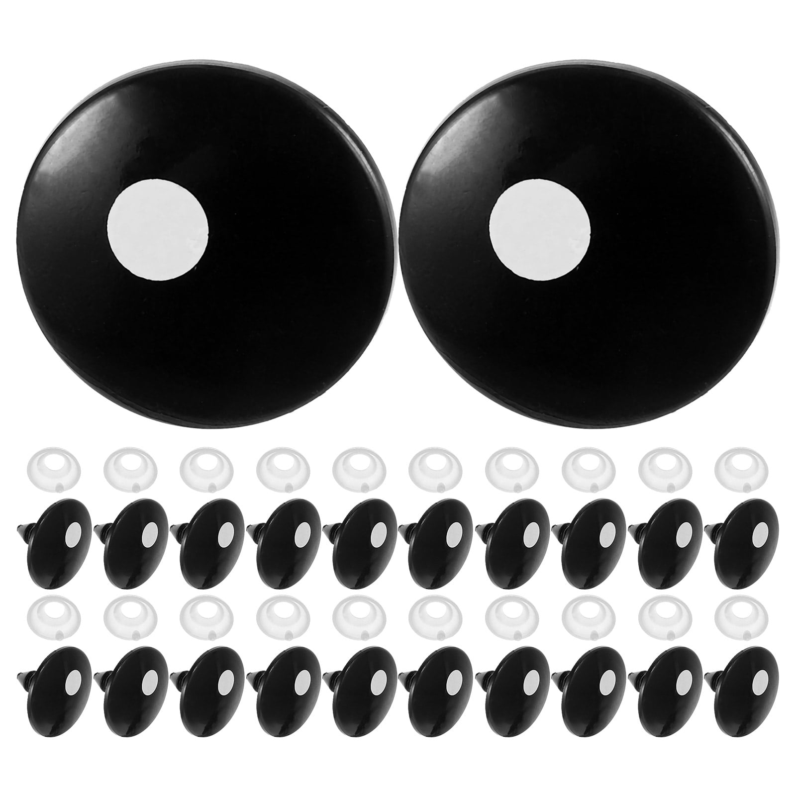MERRYHAPY Black Plastic Eyes for Crochet Animals, Decorative and Easy ...