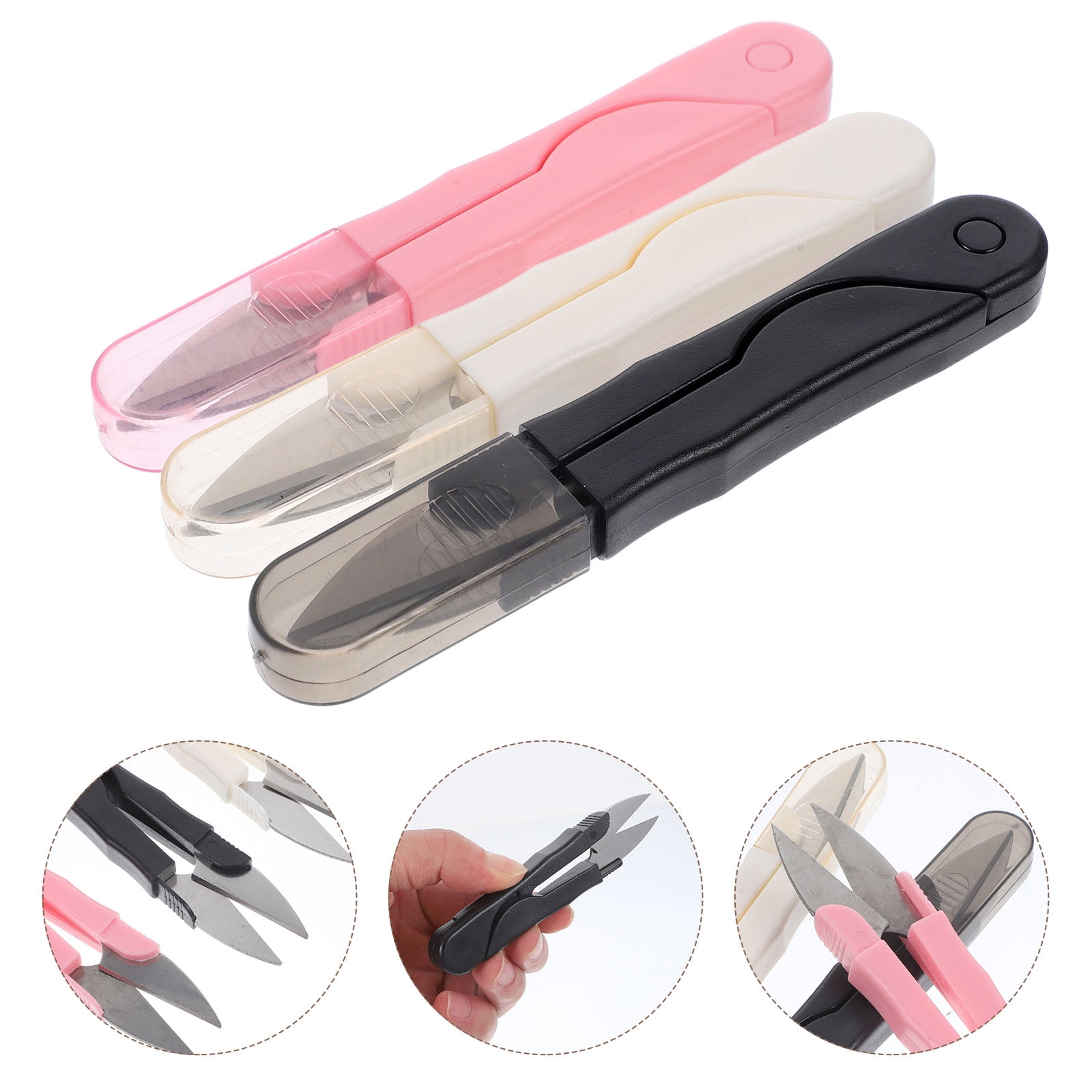 MERRYHAPY 3Pcs Thread Clippers Sewing Nippers for Crafts Stainless ...