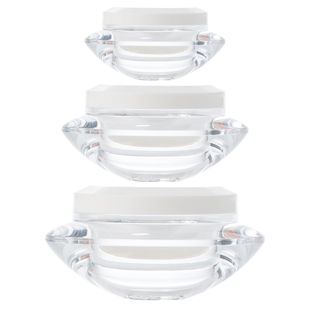 MERRYHAPY 3Pcs Travel Face Cream Containers Acrylic Refillable Portable ...