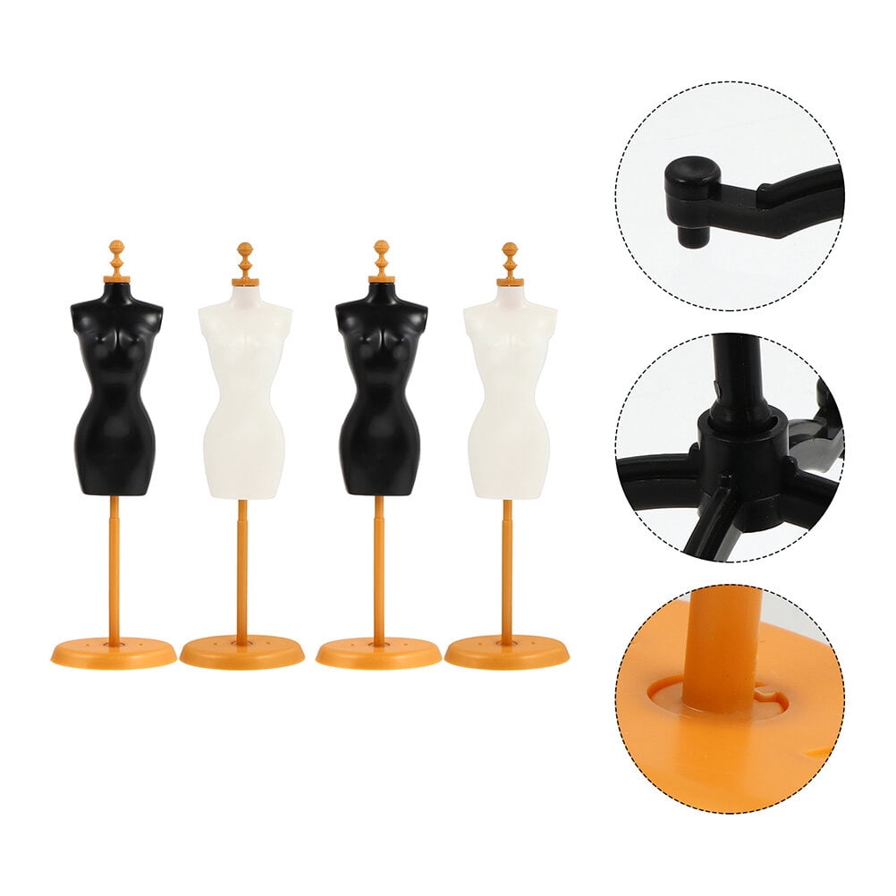 MERRYHAPY Doll Clothes Rack Plastic 4Pcs 9.82X2.95X1.89in - Walmart.com