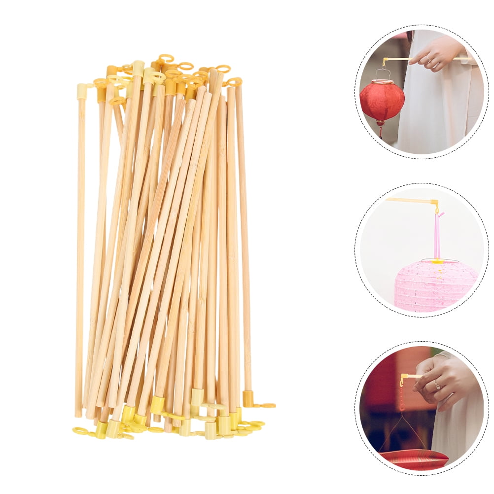 MERRYHAPY 40pcs Replacement Lantern Sticks Wooden Lantern Handles ...