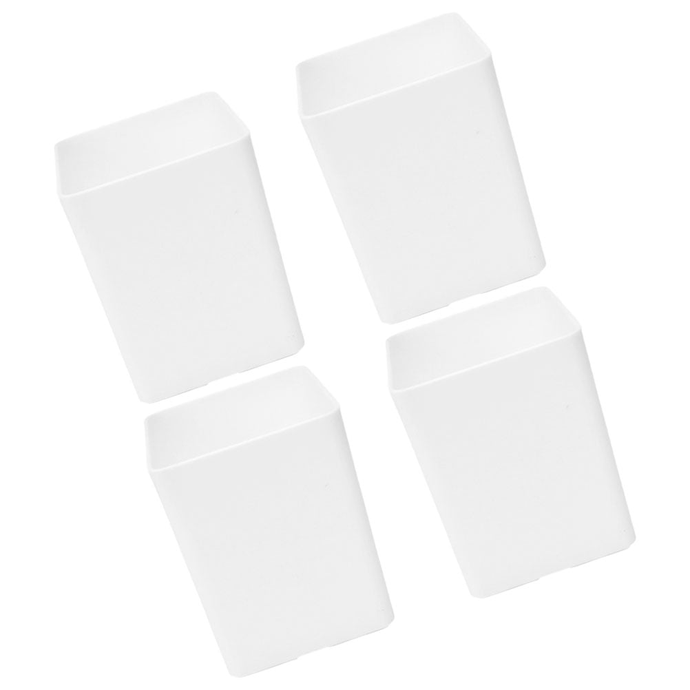 MERRYHAPY White Plastic Pen Holder 4 Pack Sturdy Desk Organizer for ...