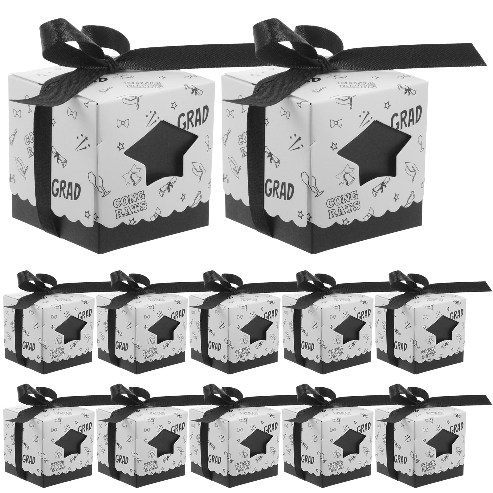 MERRYHAPY 50pcs Graduation Candy Boxes Sweets Boxes Graduation Party ...