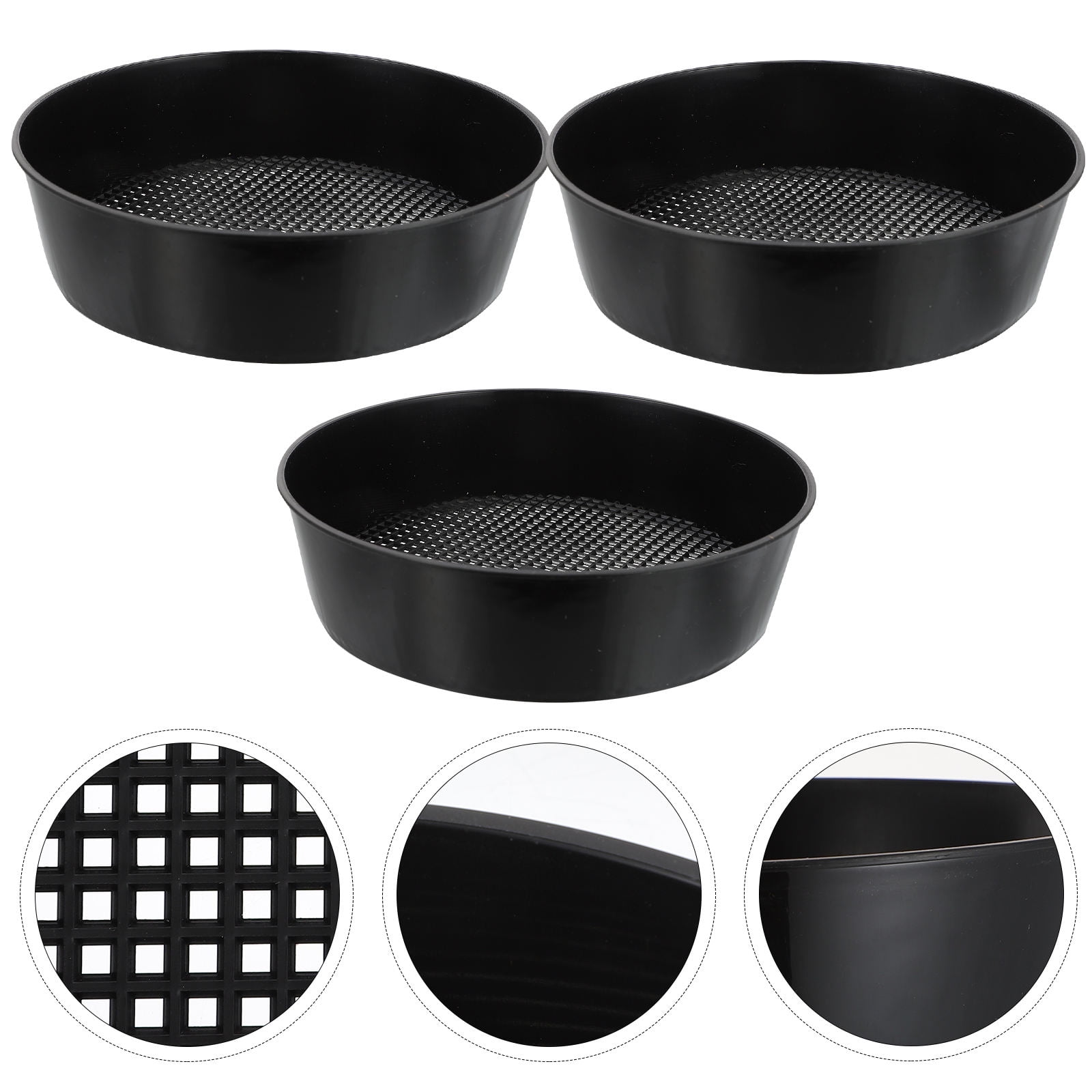 MERRYHAPY 5Pcs Plastic Garden Sieves Durable Soil Filters for Home ...