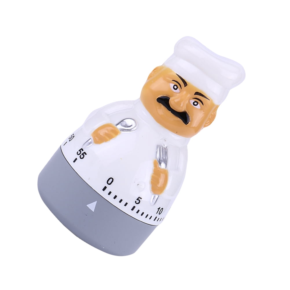 MERRYHAPY 6Pack White Plastic Kitchen Timers with Mechanical Rotation ...
