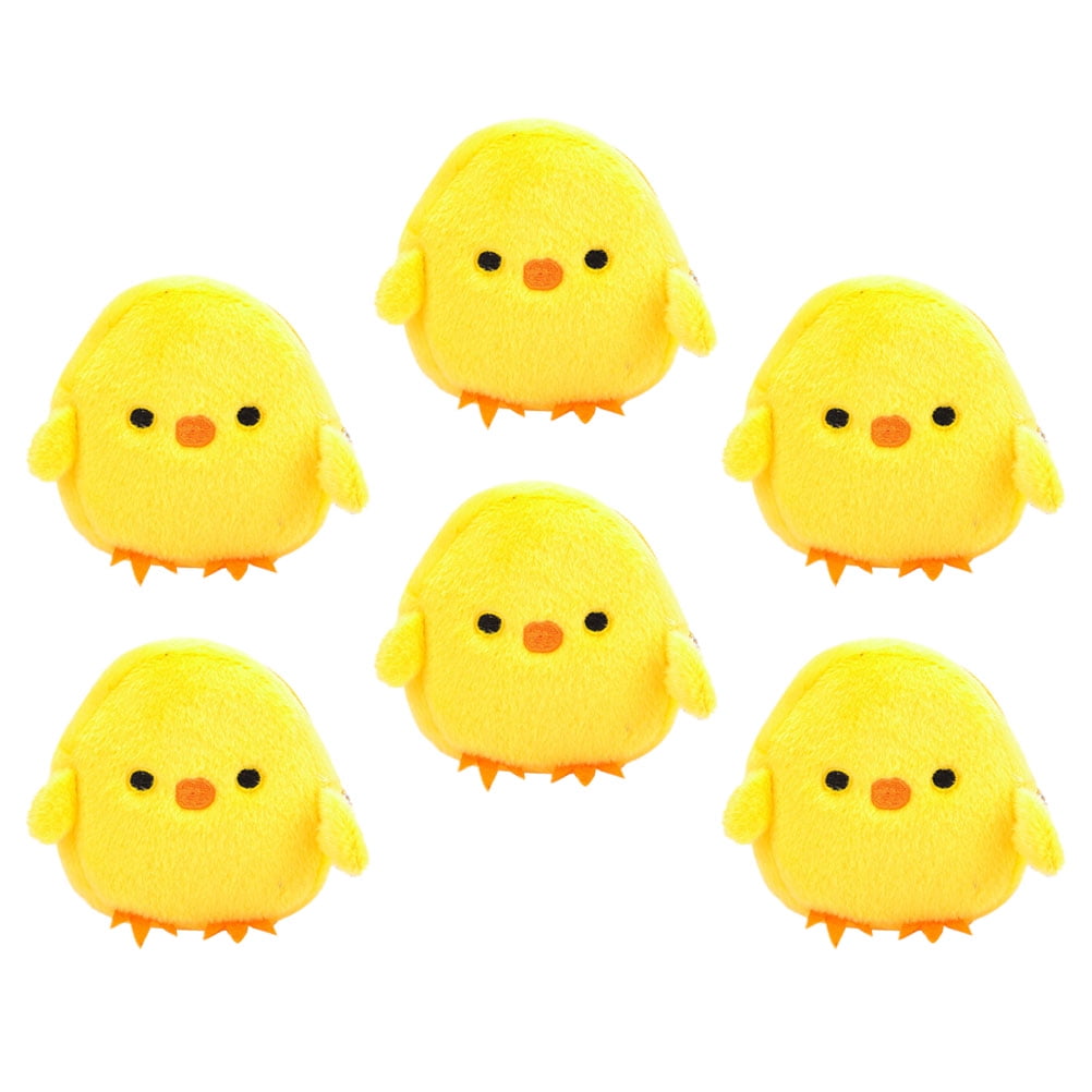 MERRYHAPY 6Pcs Chicken Shaped Wallet in Yellow Plush with Multiple ...