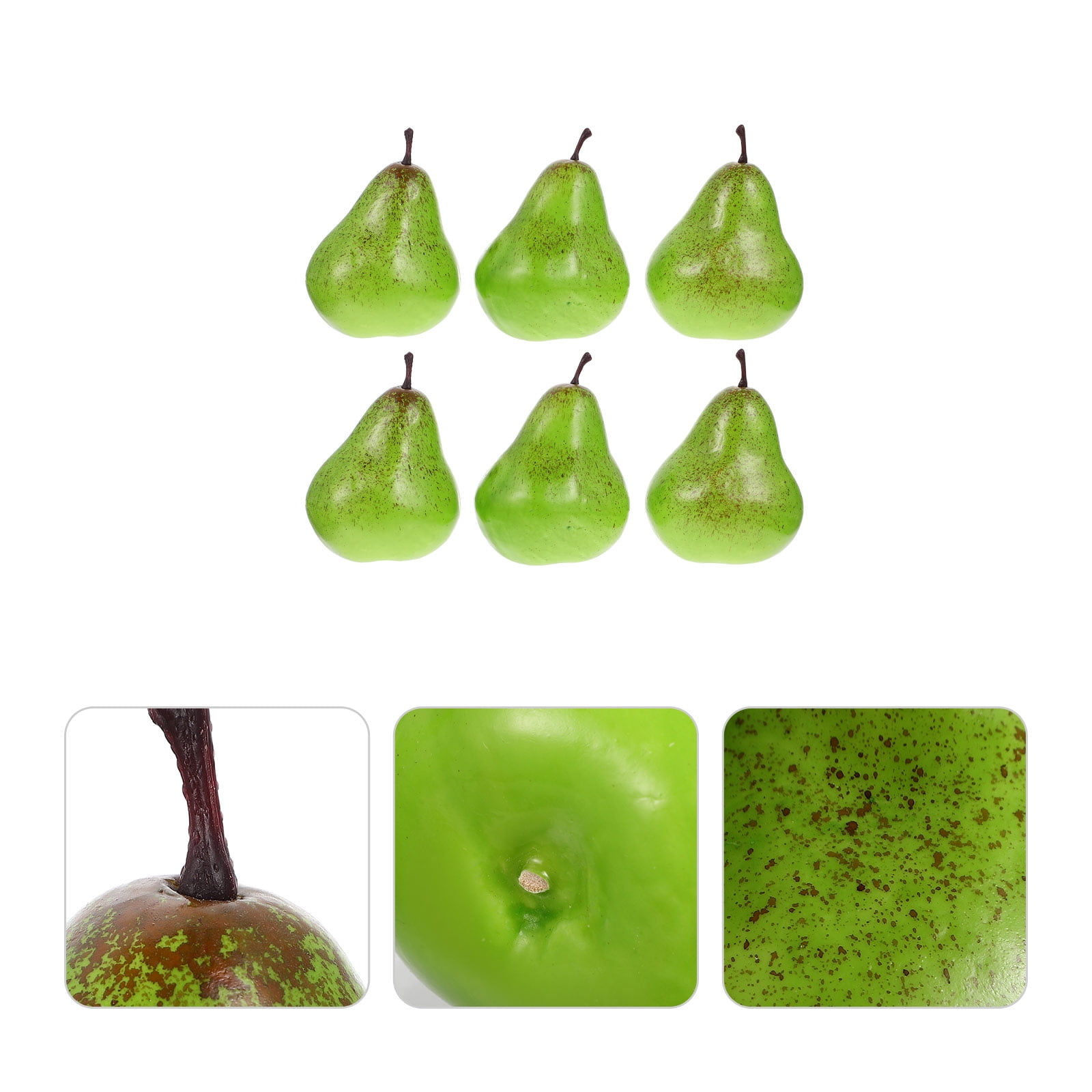 MERRYHAPY 6Pcs Multi-Function Artificial Pear Models with Life-Like ...