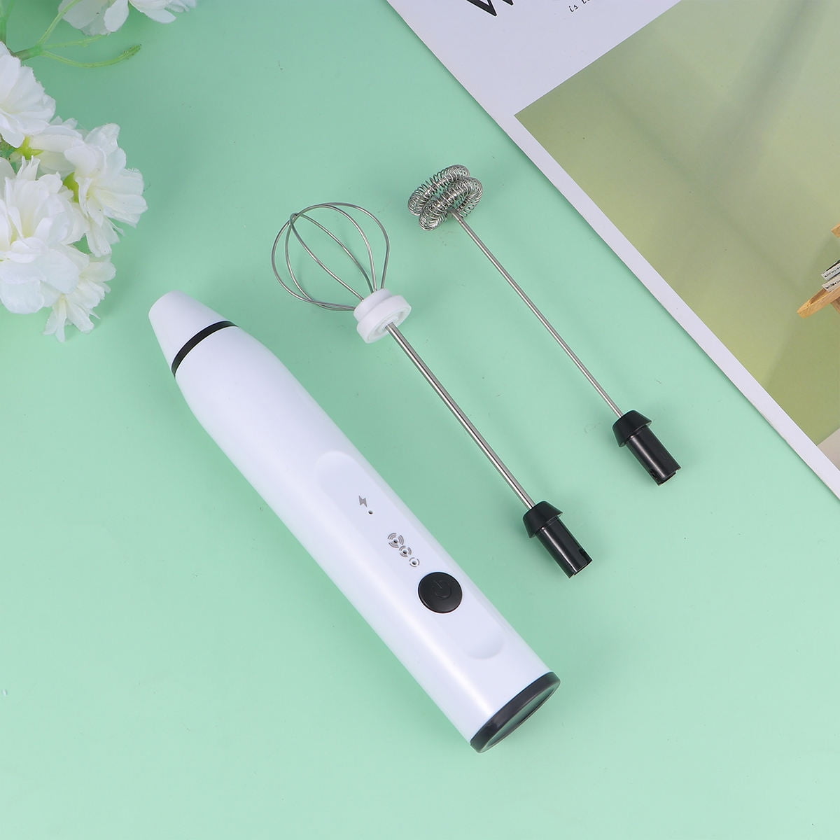 MERRYHAPY Automatic Stirrer For Cooking 1Set Egg Whisk Milk Foamer ...