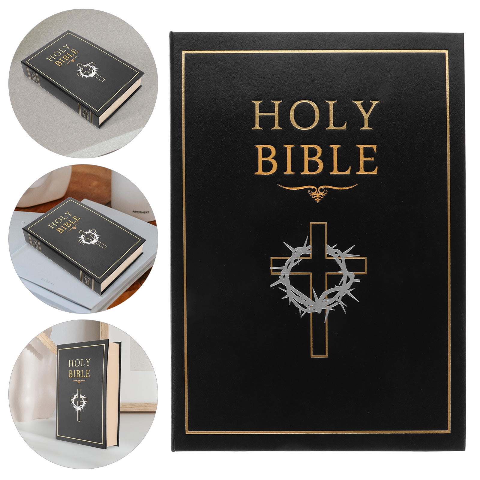 MERRYHAPY Holy Bible Diversion Book Safe Storage Small Sized Safe Can ...