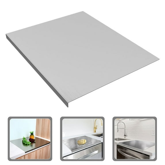 MERRYHAPY Stainless Steel Cutting Board Solid Kitchen Chopping Block ...