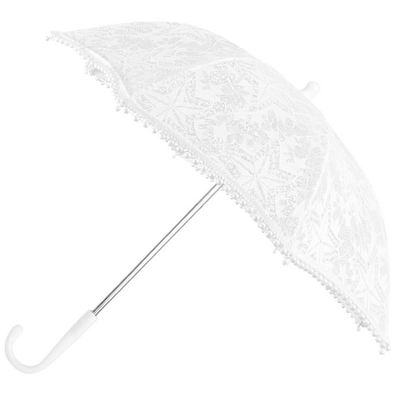 MERRYHAPY Retro Round Lace Parasol Bridal Accessories for Tea Party ...