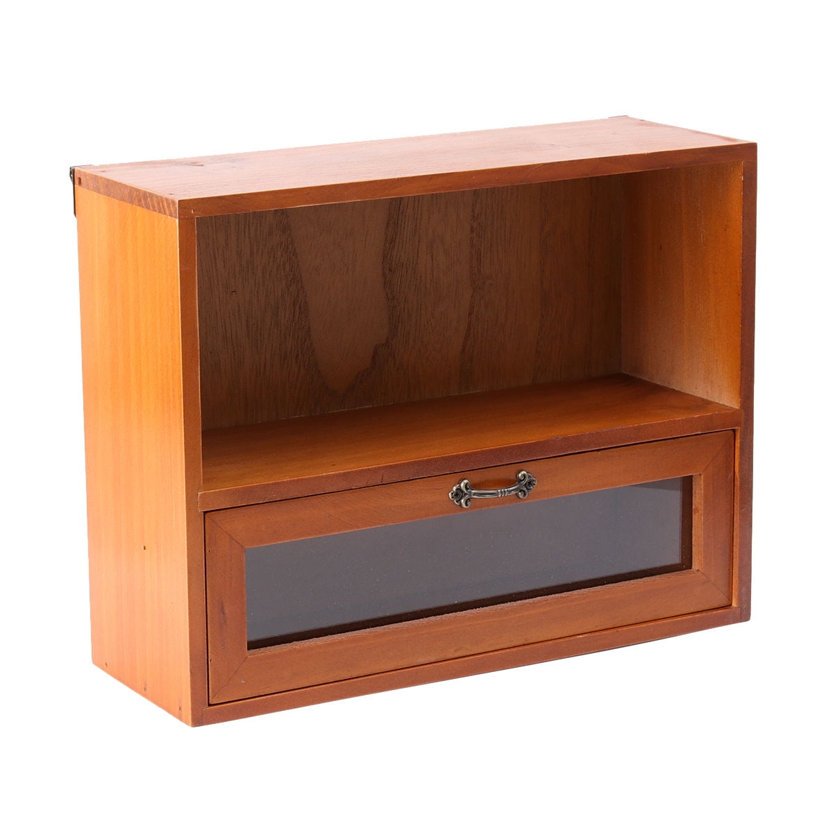 MERRYHAPY Mini Wood Cabinet 1Pack for Cosmetics and Perfume in Wood ...