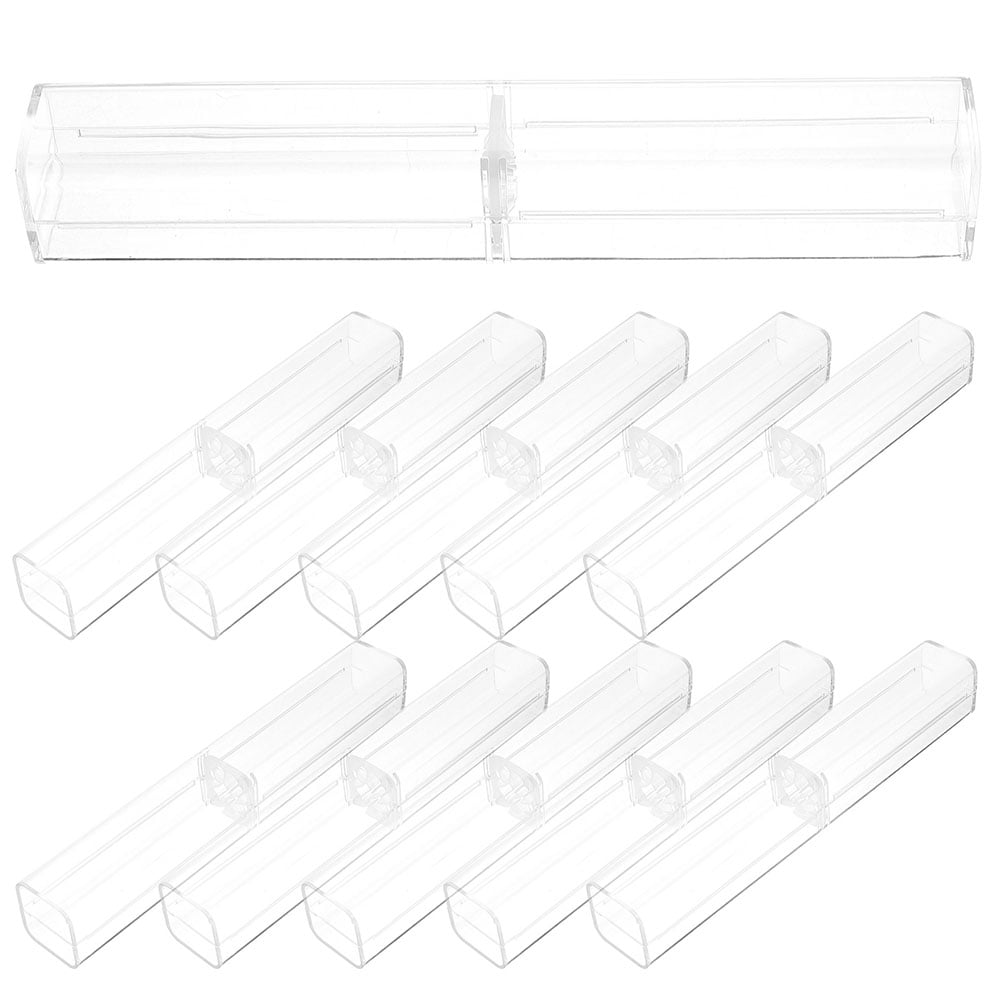 MERRYHAPY Clear Pen Display Pen Cases Transparent Plastic 50Pack ...