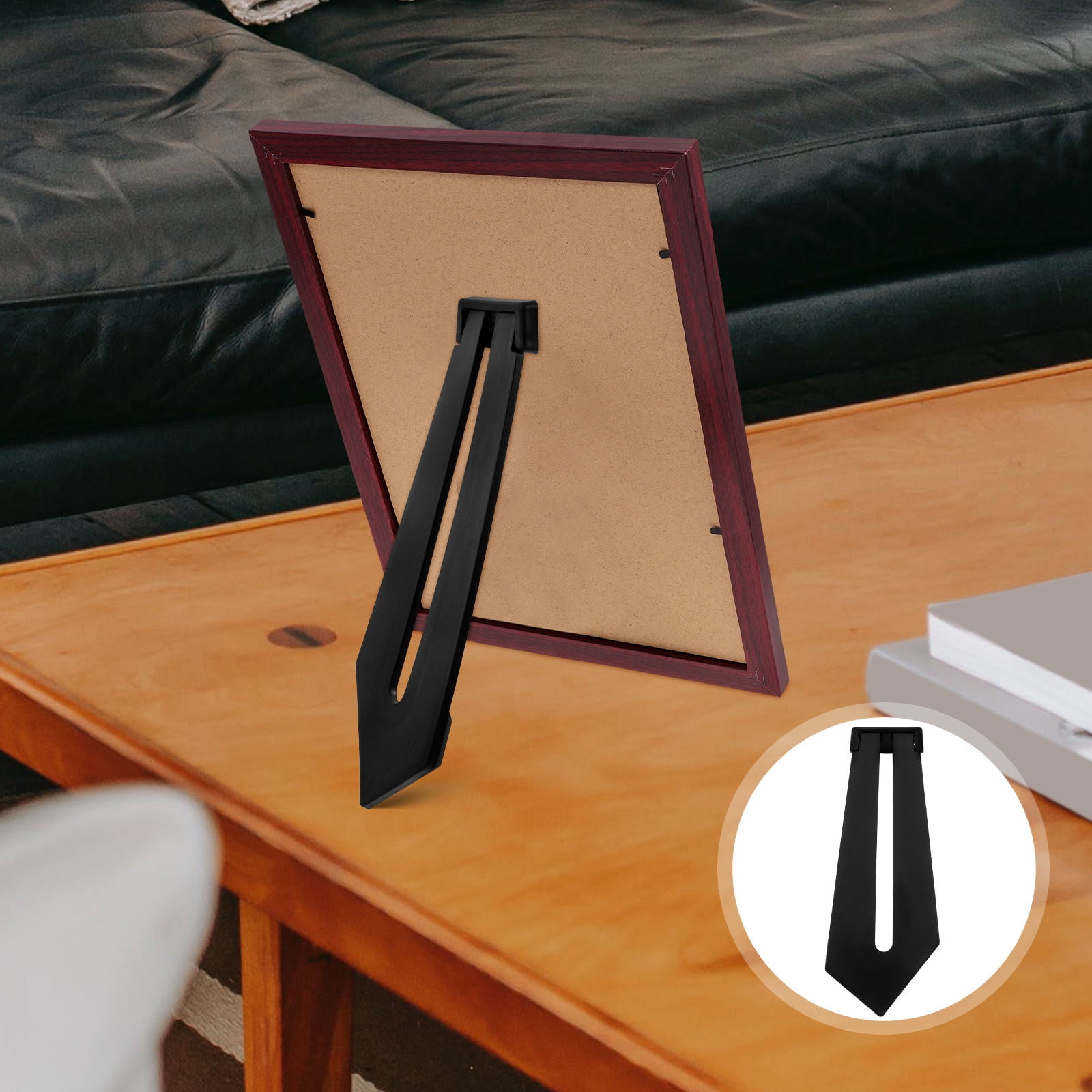 MERRYHAPY Photo Frame Holders 10Pcs Black Plastic for Displaying and ...