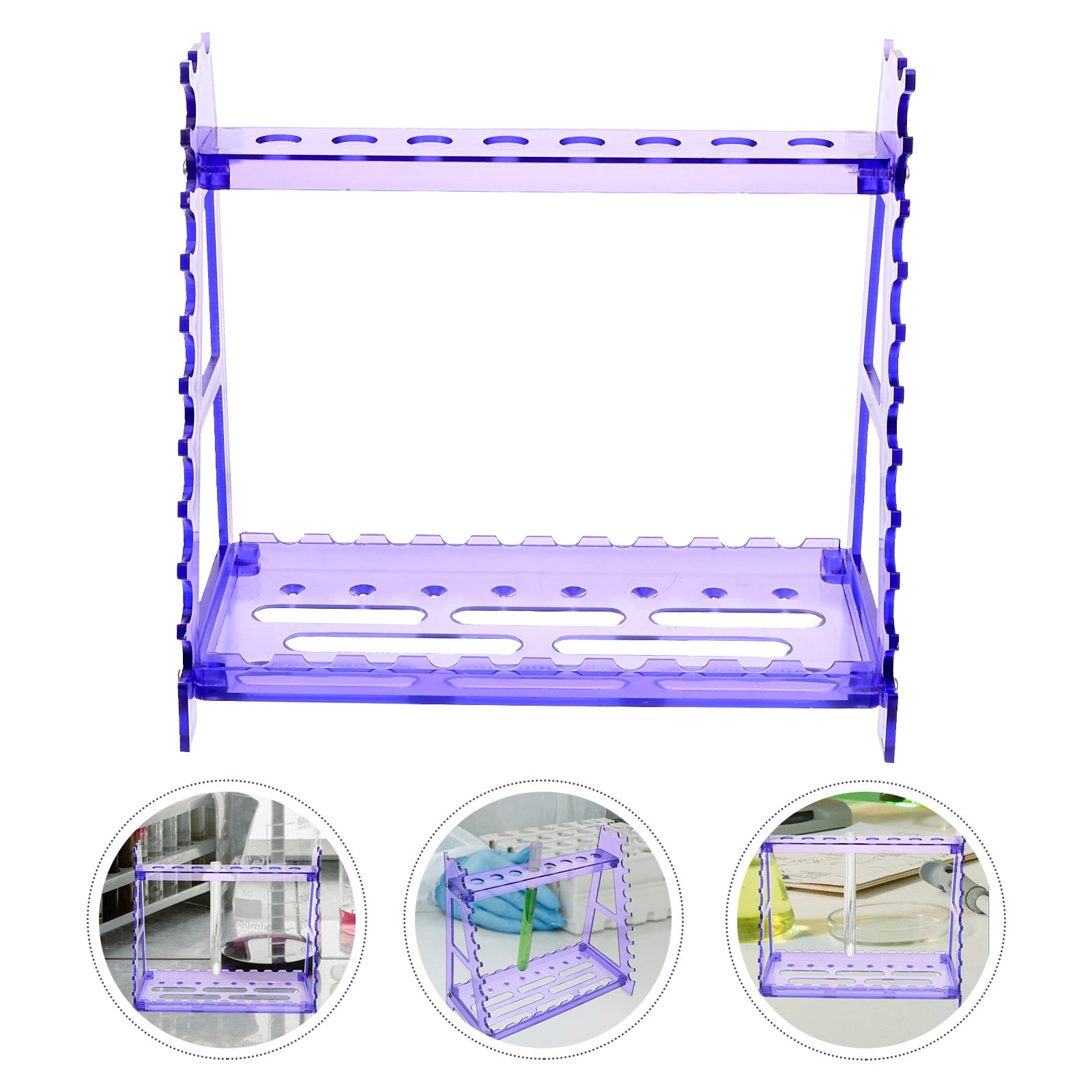 MERRYHAPY Laboratory Pipette Rack T-shaped Inclined Storage Stand for ...