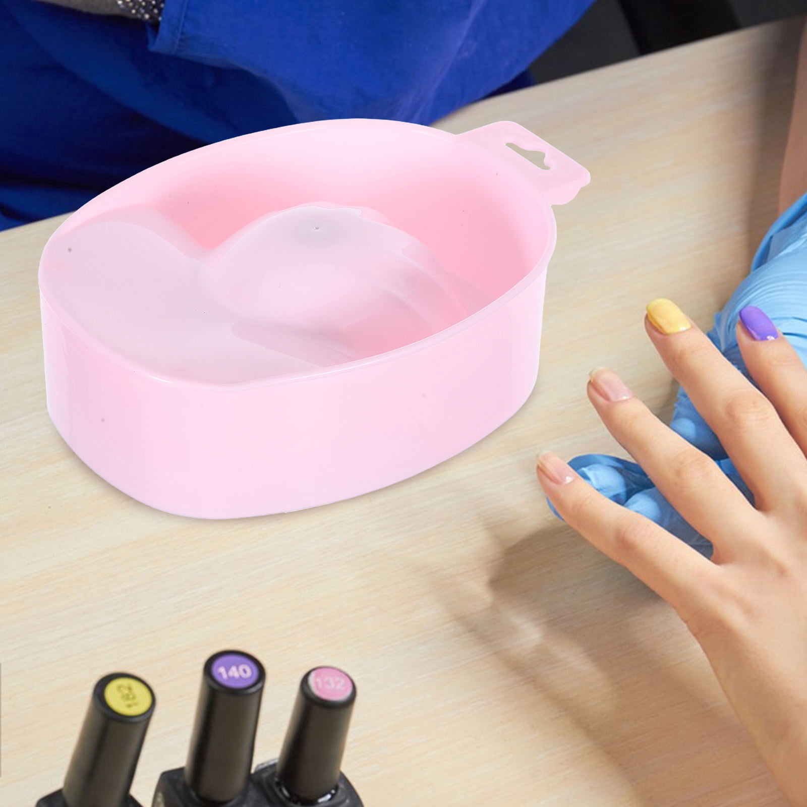 MERRYHAPY Polish Remove Wash Soaker The Handbasin Durable Nail Bowl ...