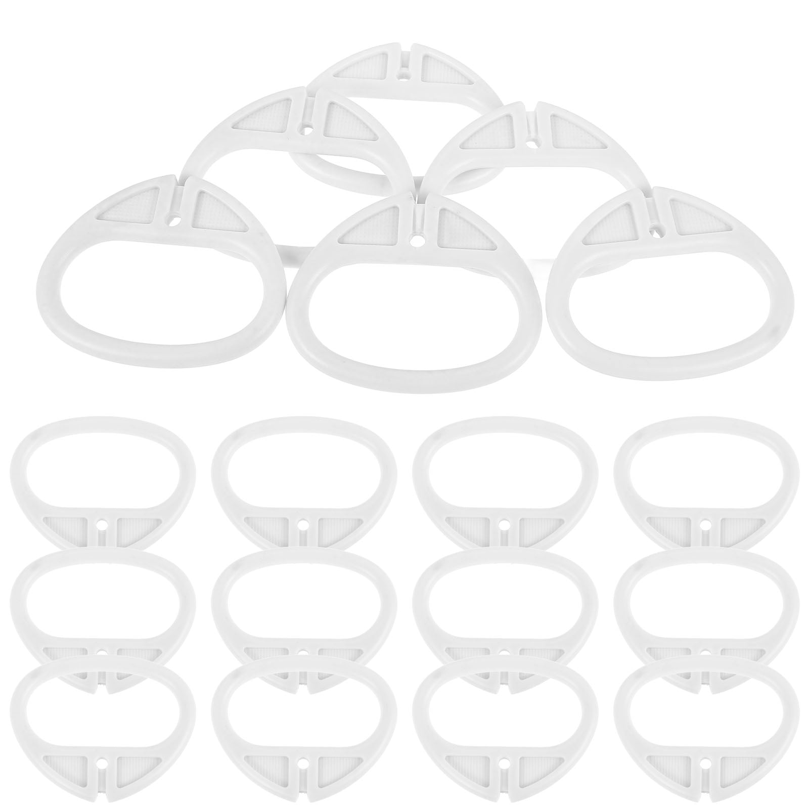 MERRYHAPY Pull String Music Box Handle 20Pcs Round White ABS PP 6.2x5 ...