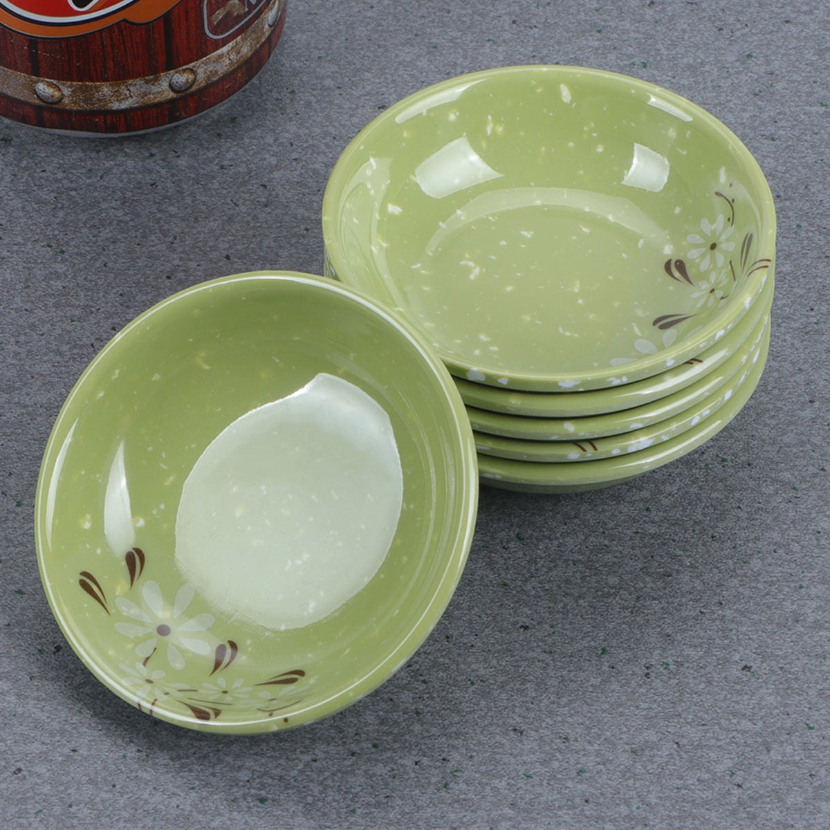 MERRYHAPY Set of 6 Small Bowls for Kitchen Use Multi Color Sauce Plates ...