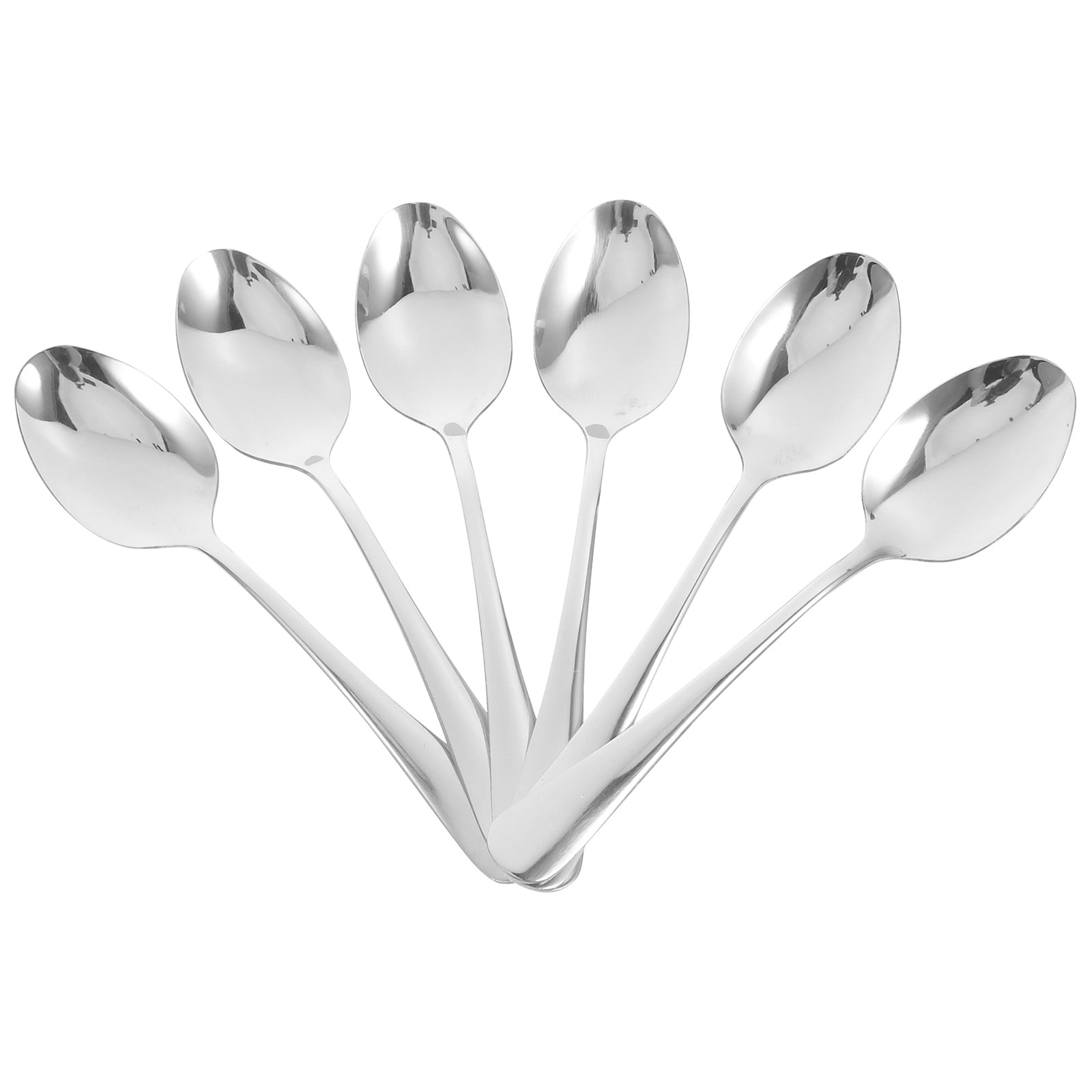 MERRYHAPY Stainless Steel Dinner Spoons Set of 6 Pieces for Kitchen Use ...