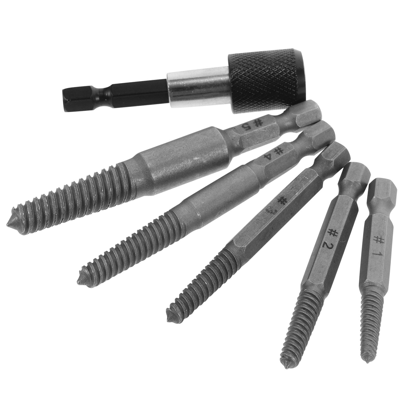 MERRYHAPY Bolt Extractor Kit Screw Removal Tool Steel Versatile Set for ...