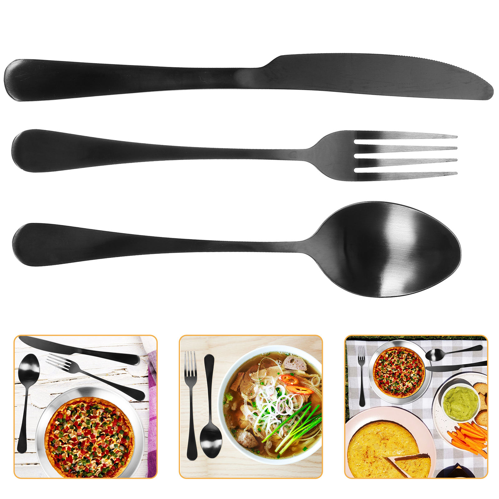 MERRYHAPY Simple Design Portable Stainless Steel Cutlery Set - Walmart.com