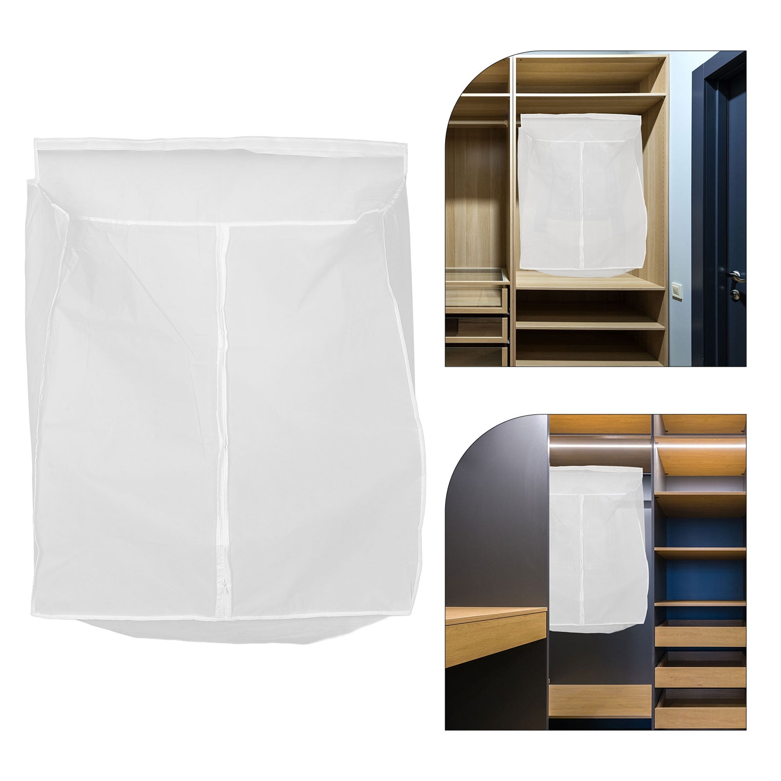 MERRYHAPY Wardrobe Cover For Rack 1Pcs White Peva - And Reusable ...