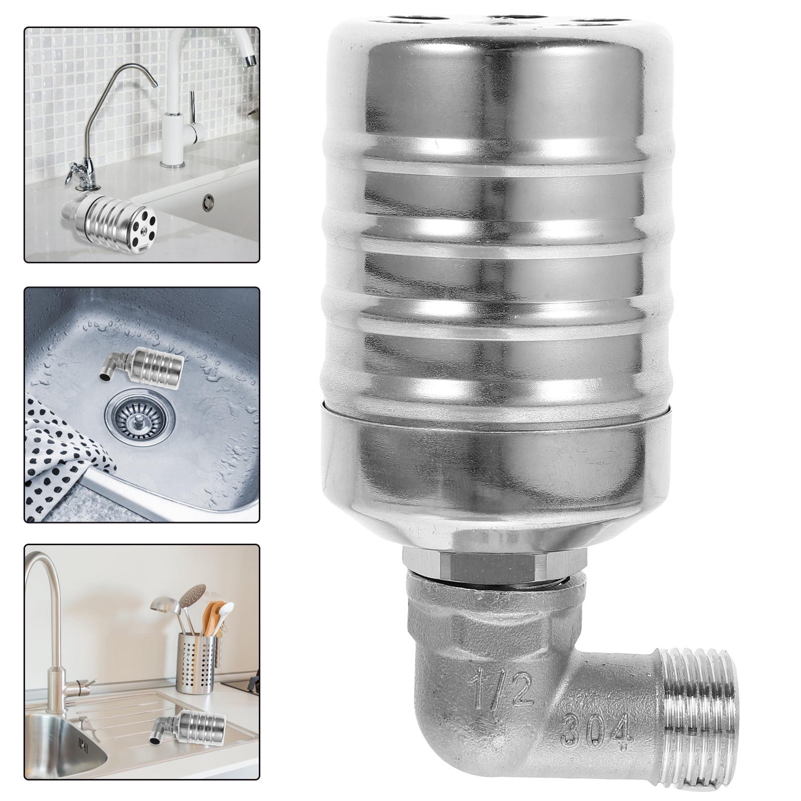 MERRYHAPY Water Floating Valve automatic Water Tank Float Ball Valve 1/ ...