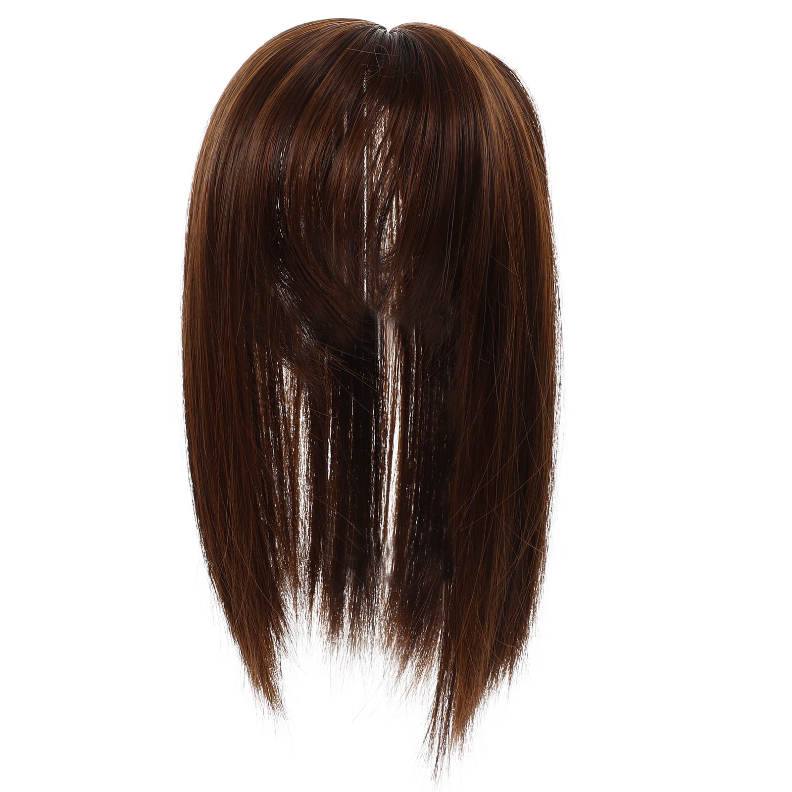 MERRYHAPY Light Brown Clip on Hair Topper for Thinning Hair Female ...