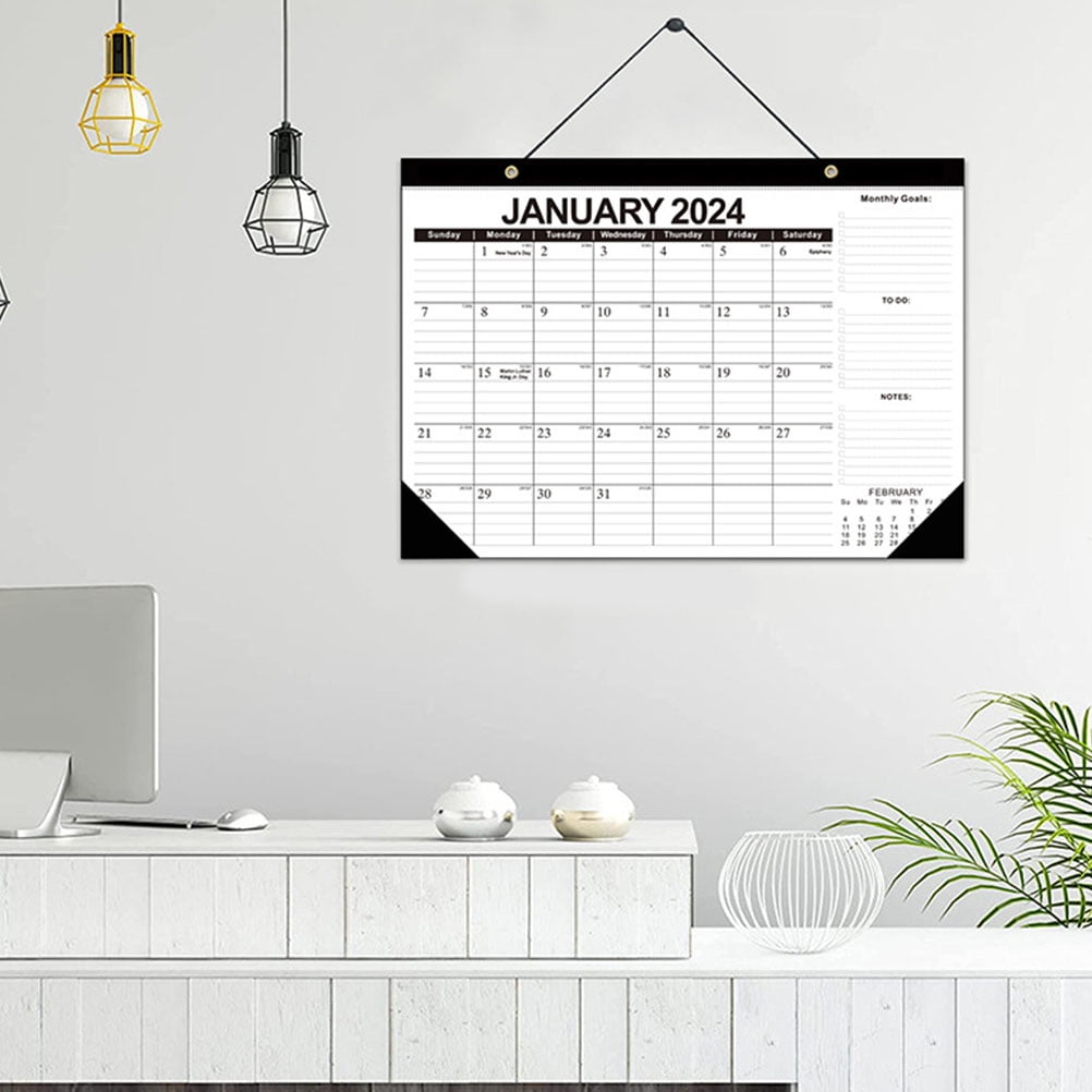MERRYHAPY 1 Set Daily Wall Calendar 2024 Simple Design New Year Gift ...