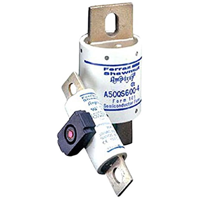 Mersen Semiconductor Fuse, 350A, Fast-Acting, 500V AC, Bolt-On A50QS350 ...