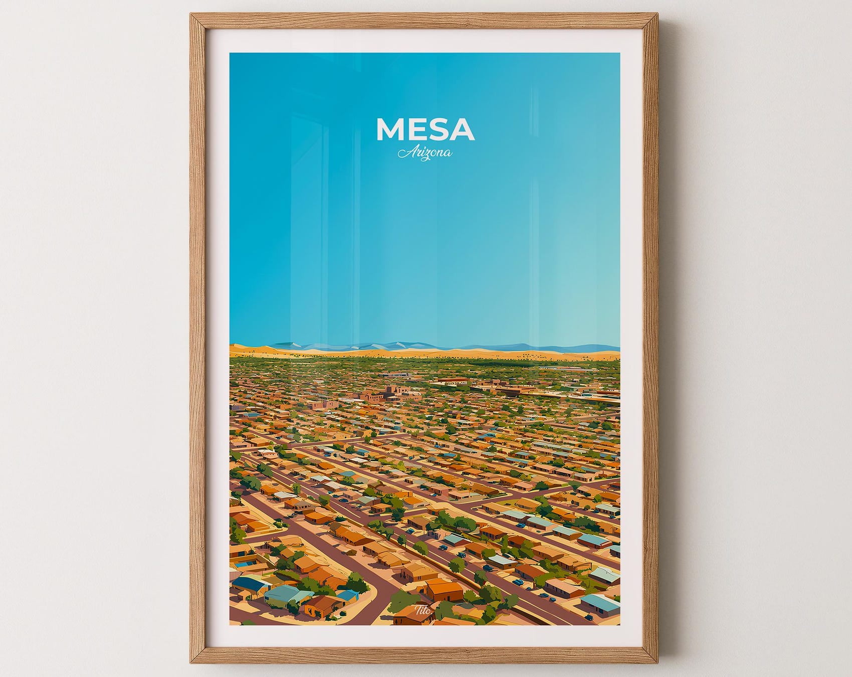 MESA Poster, Mesa Travel Poster, Mesa Art Print, Mesa Wall Art, Arizona Poster, Gift for ...