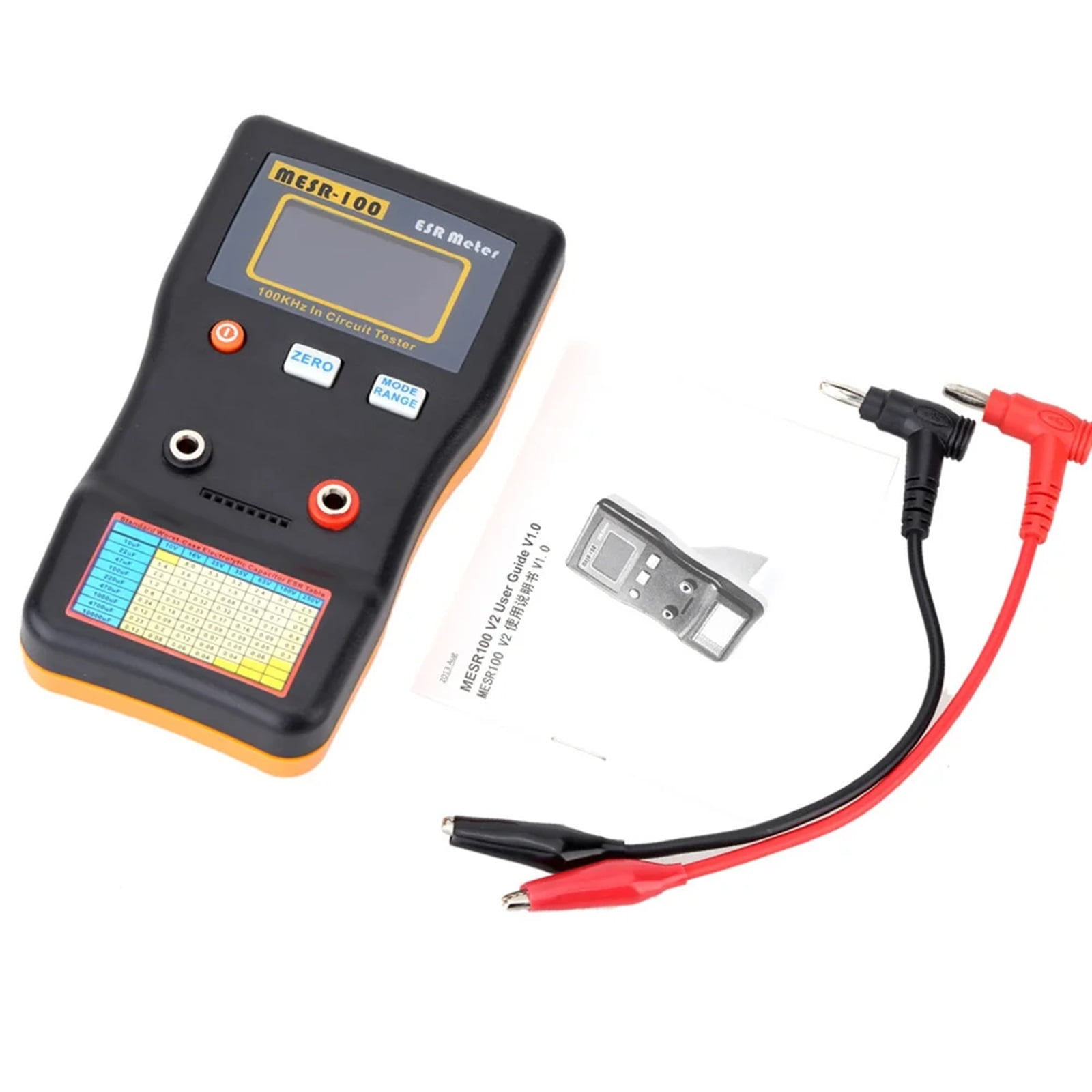 MESR-100 ESR Capacitance Ohm Meter Professional Measuring Internal ...
