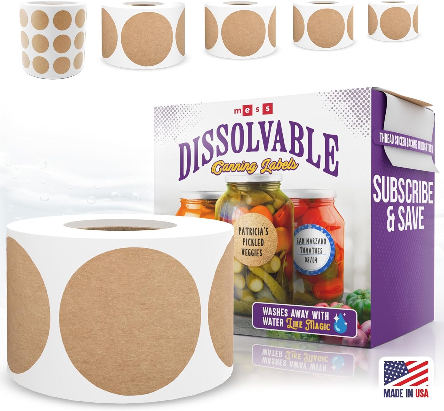 Dissolvable Food Labels for Food Containers – Glass, Plastic/Metal ...