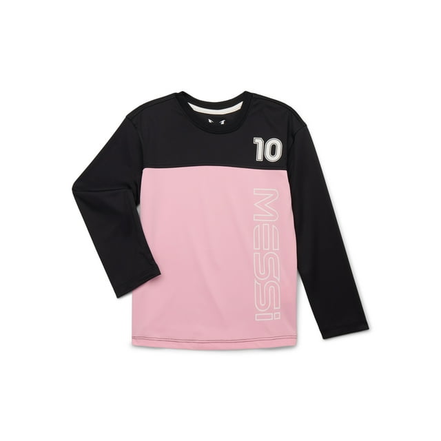 Messi Boys Jersey with Long Sleeves, Sizes 4-16 - Walmart.com