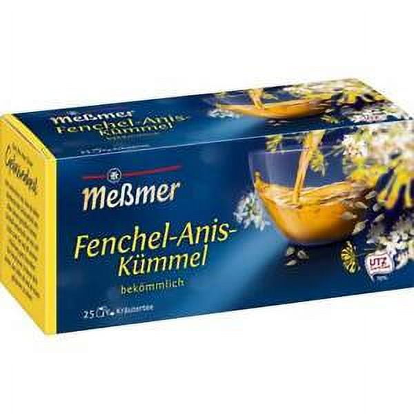 MESSMER Fennel, Anise, Caraway Tea - 25 Tea Bags - Product of Germany ...