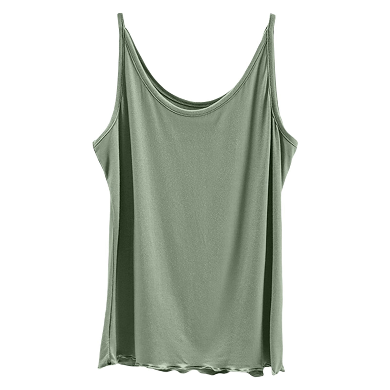 MESSUEN Cami Tank Top Women Tank Tops Loose Fit Crew Neck Camisole Tank ...