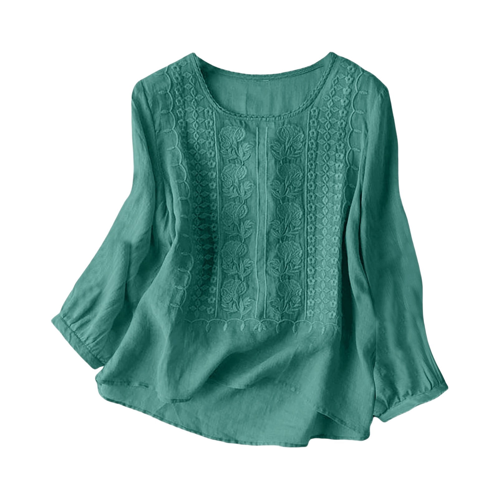 MESSUEN Cotton Linen Shirts Linen Shirts for Women Business Casual ...