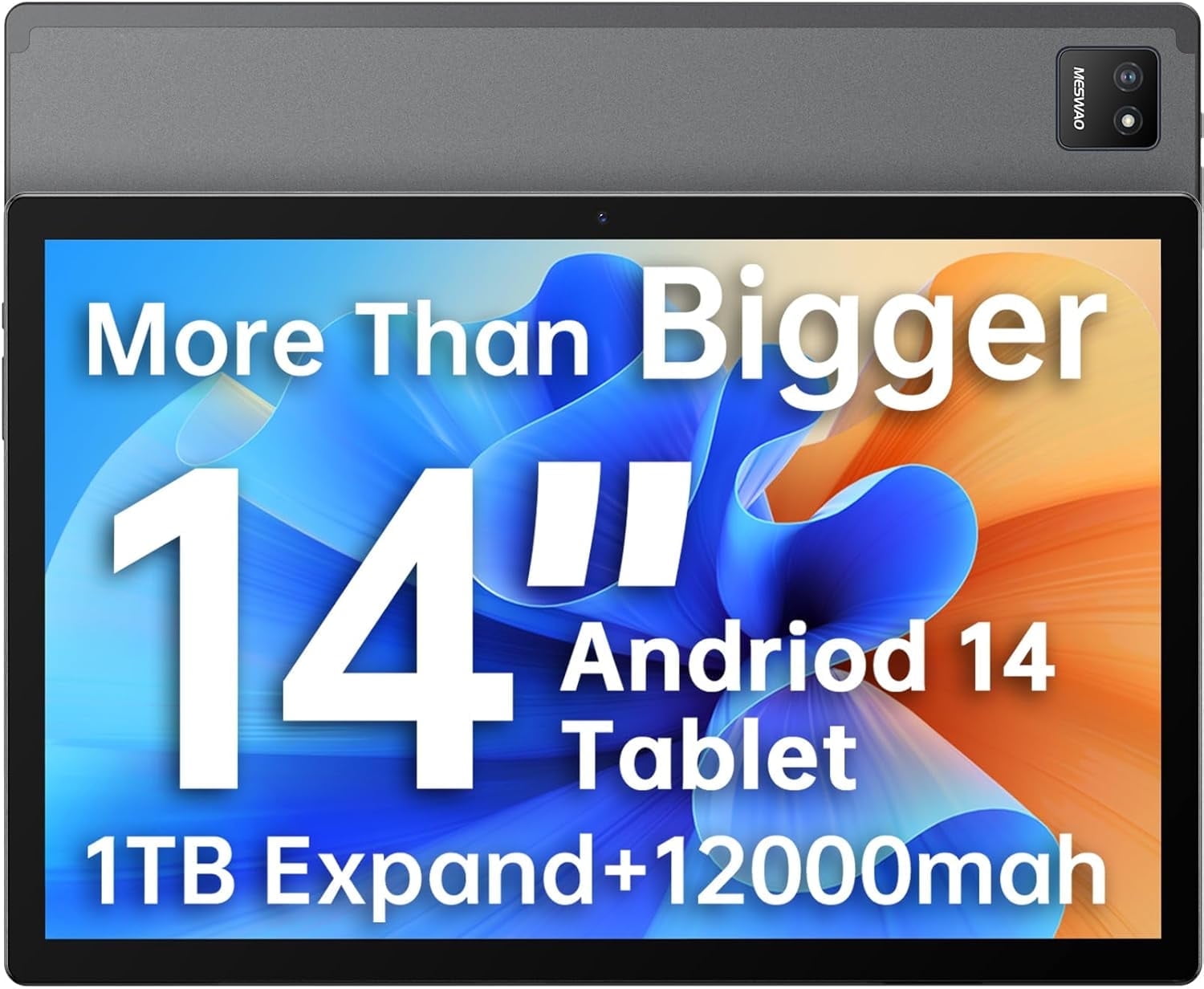 MESWAO 2025 Android 14 inch Tablet,Large Tablet with 1920x1200 IPS FHD ...