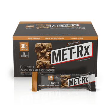 MET-Rx Protein Plus Bar, Chocolate Chocolate Chunk, 32g Protein, 9 Bars ...