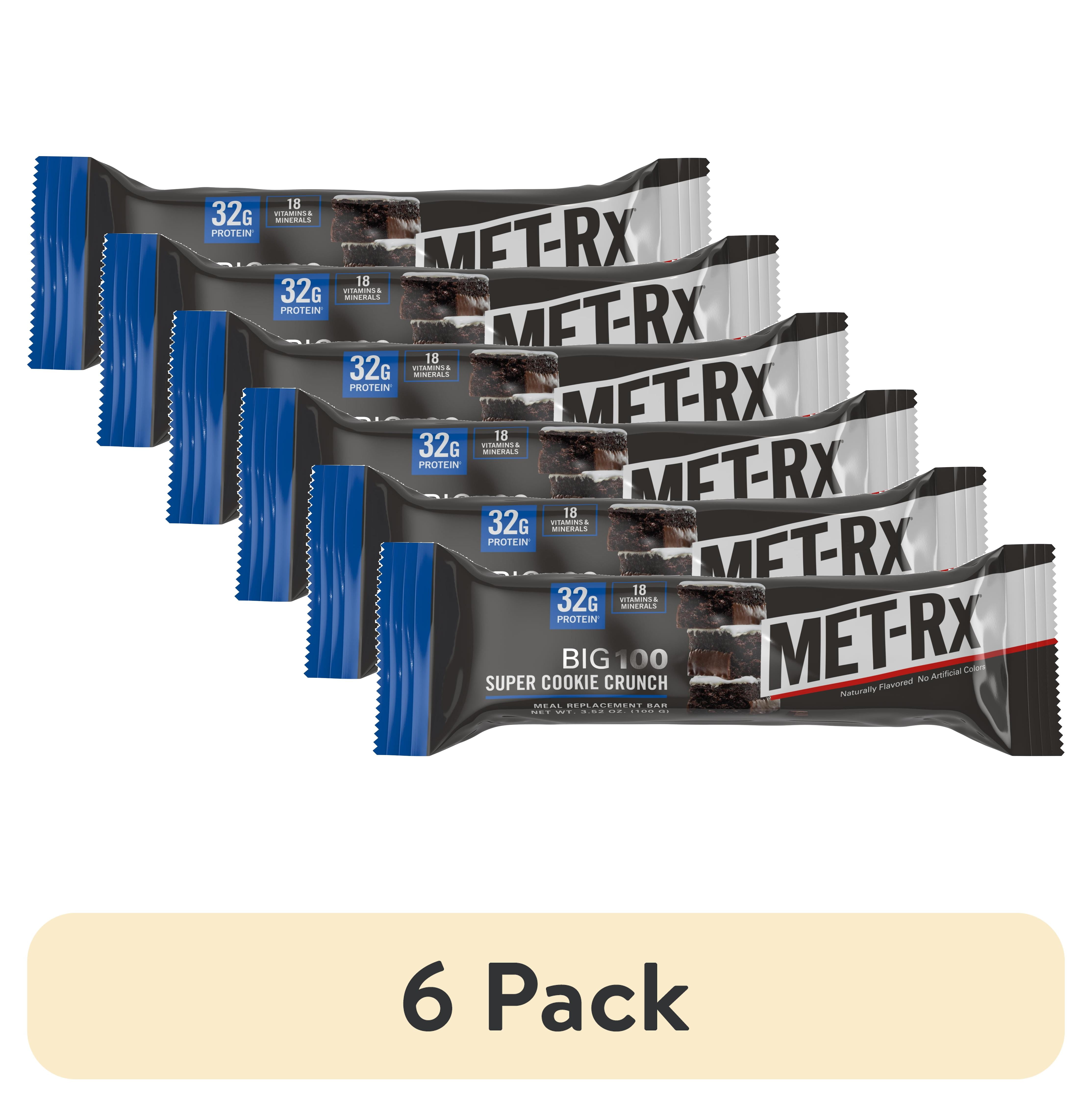 (6 pack) MET-Rx Big 100 High Protein Meal Replacement Bar, Super Cookie ...